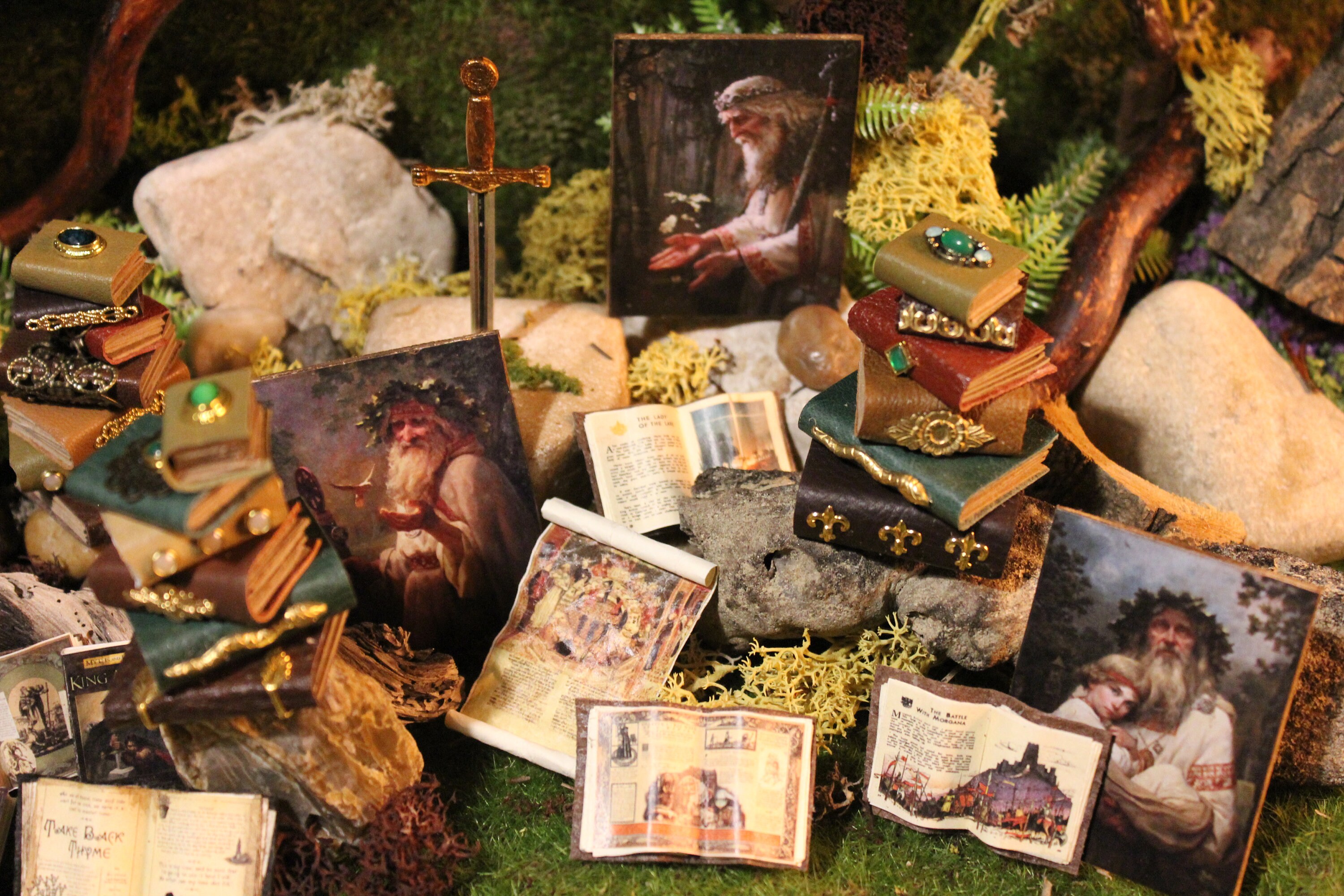 Dollhouse Miniature Merlin's Paintings Reproductions | Etsy