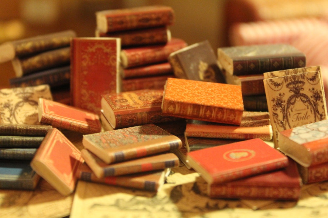Miniature Book . Set of Assorted Books ...55 Pcs - Etsy