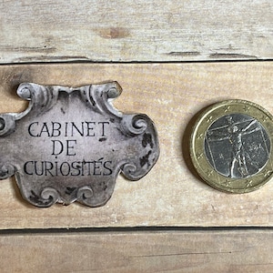 Dollhouse Miniature "cabinet of Curiosity" Sign - Etsy