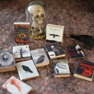 Dollhouse Miniature 11 Books of EDGAR ALLAN POE - Etsy