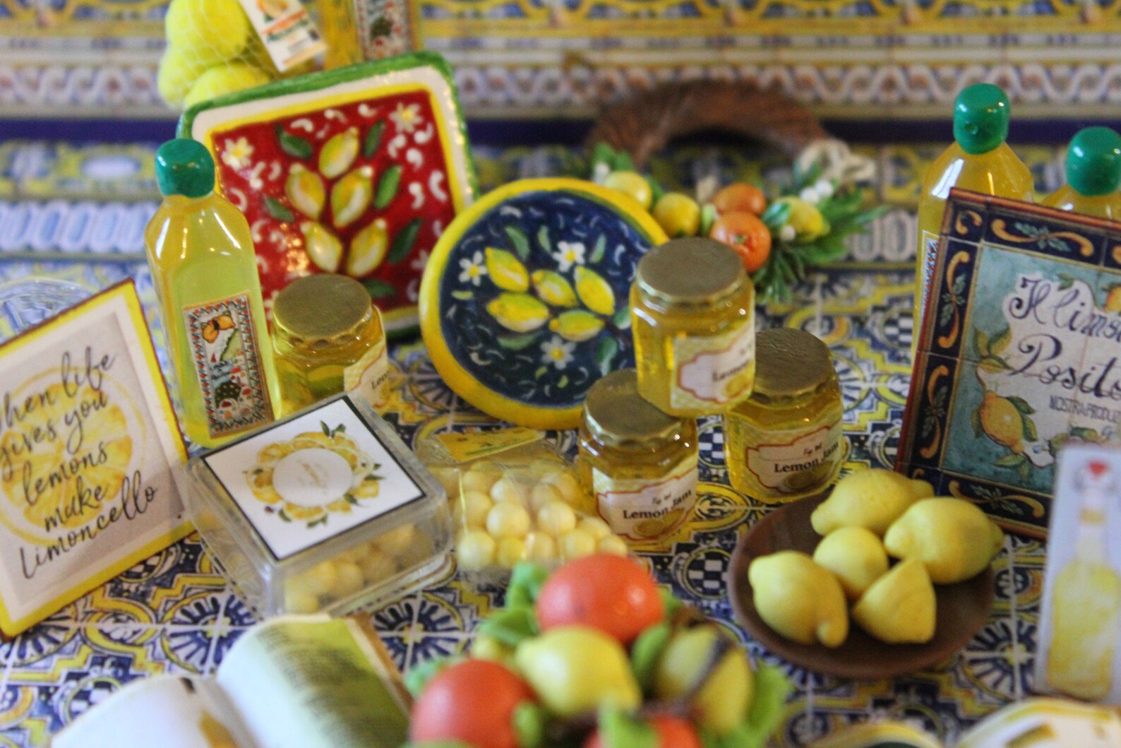 Dollhouse Miniature Limoncello Set - Etsy