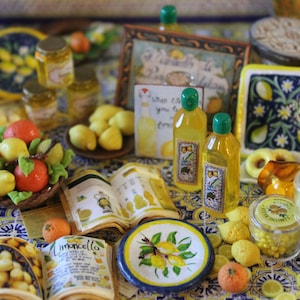 Dollhouse Miniature Limoncello Set - Etsy