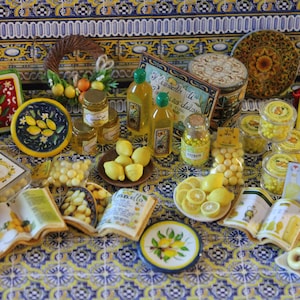 Dollhouse Miniature Limoncello Set - Etsy