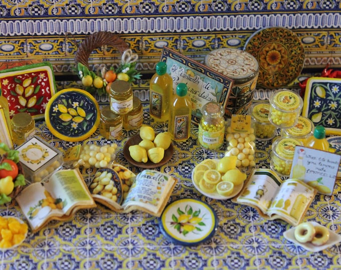 Dollhouse Miniature Limoncello Set - Etsy
