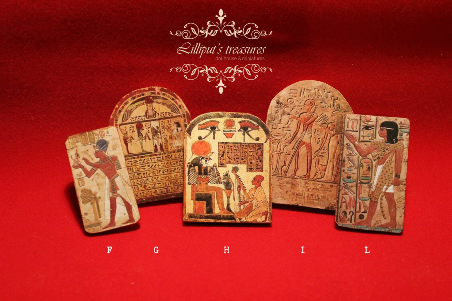 Dollhouse miniature Egyptian tablet | Etsy