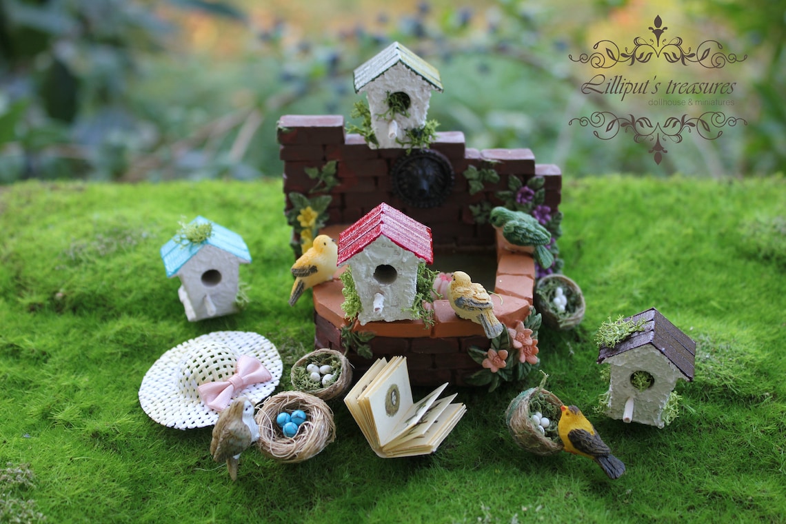 Dollhouse Miniature Bird Nesting House/box - Etsy