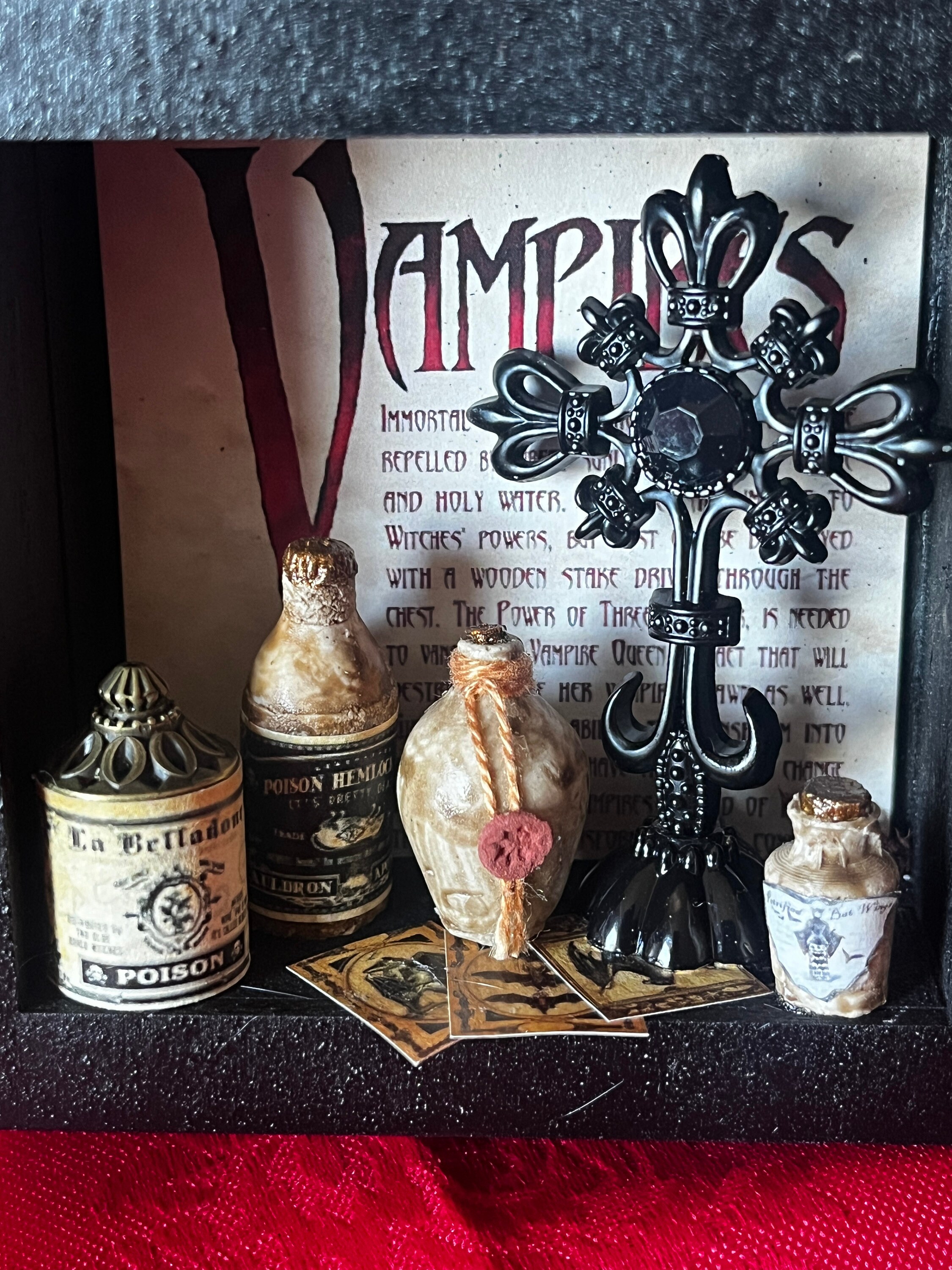 Miniature Gothic Thematic Library " the Vampires" - Etsy