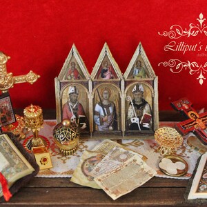 Dollhouse Medieval Altarpiece 3 Images - Etsy