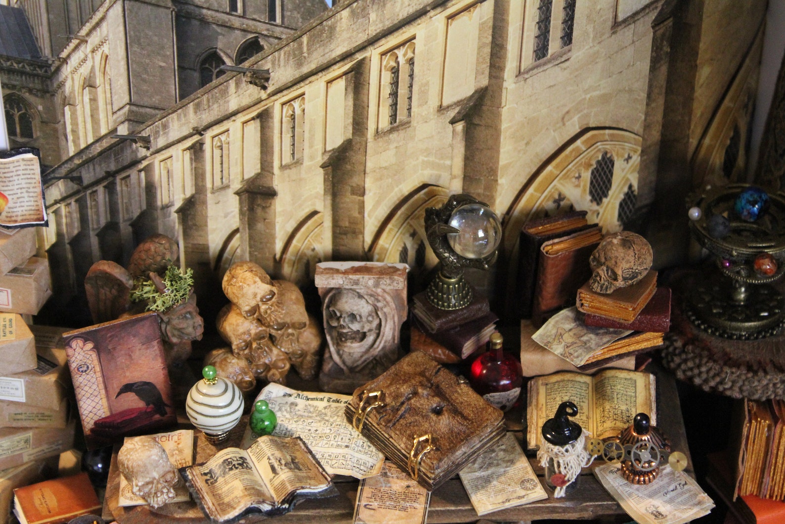 Dollhouse Miniature Creepy/magic/halloween Book With Face | Etsy