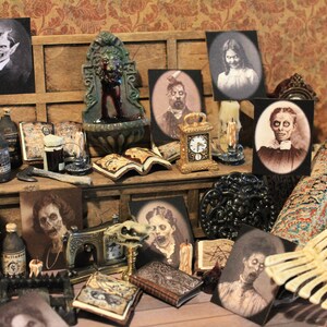 Dollhouse Miniature Creepy/horror/witch/wizard/halloween Books - Etsy