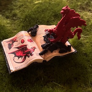 Dollhouse Miniature Awesome Open Book Book Pop up With Little Red ...