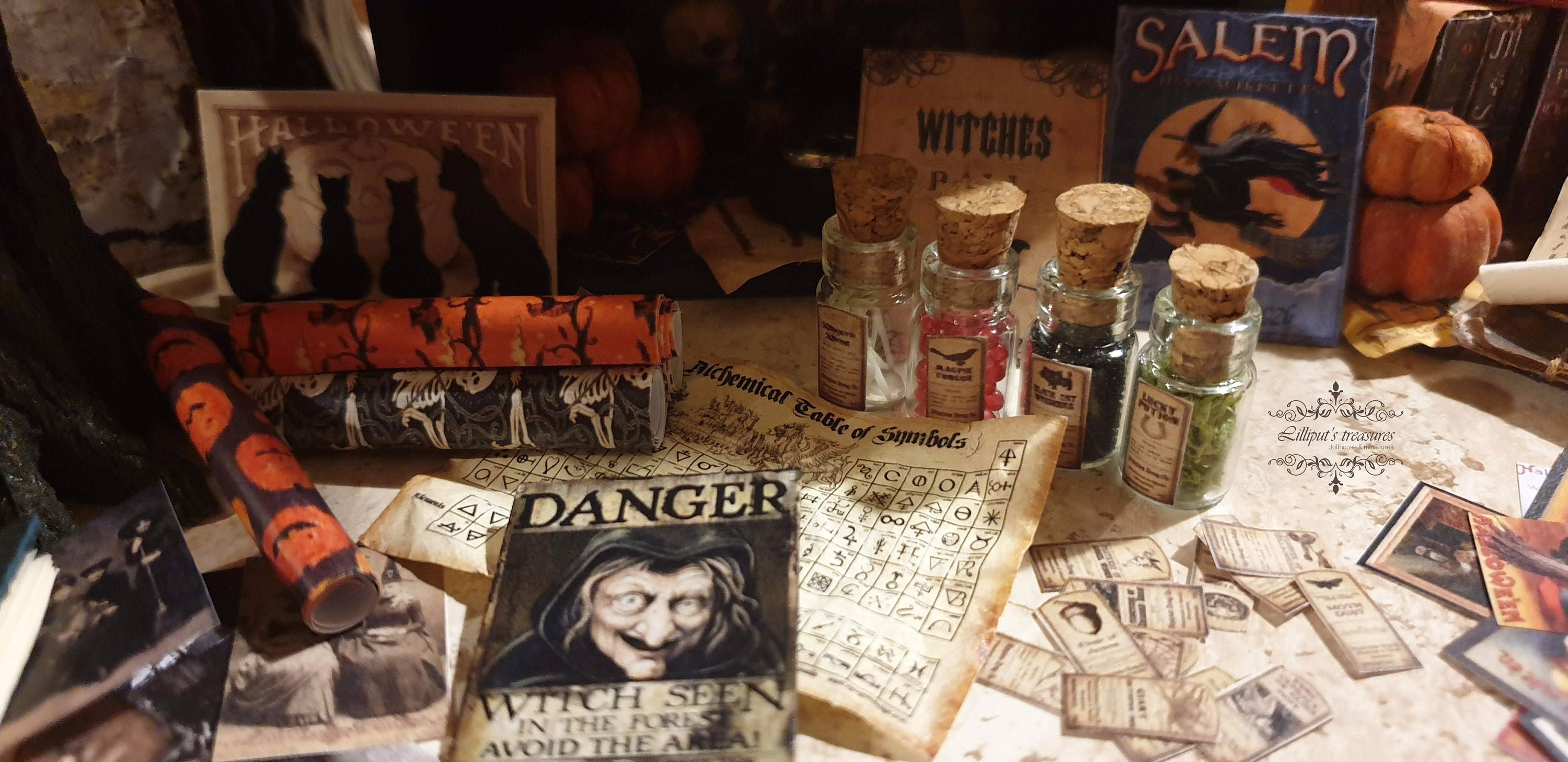 Digital Download Halloween Set for Dollhouse or Miniature's Work - 116 ...