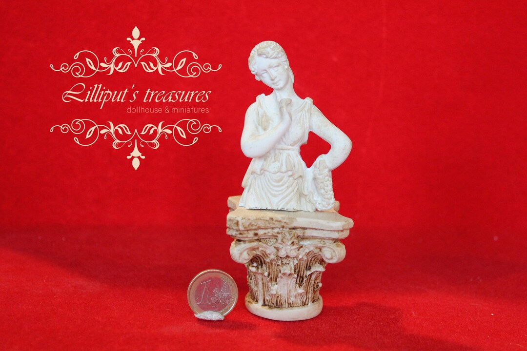 Dollhouse Miniature Antique Roman/greek Statue - Etsy