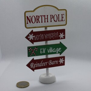 Dollhouse Miniature Christmas Outdoor Sign - Etsy