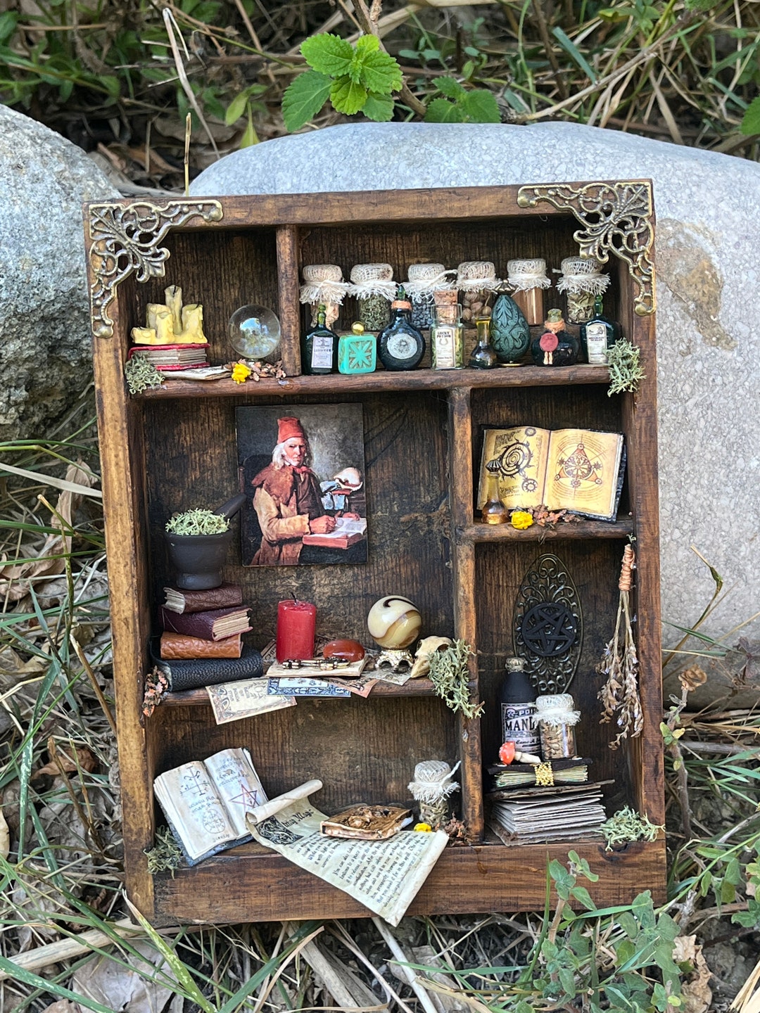 Dollhouse Miniature Thematic Library bewitched OOAK - Etsy