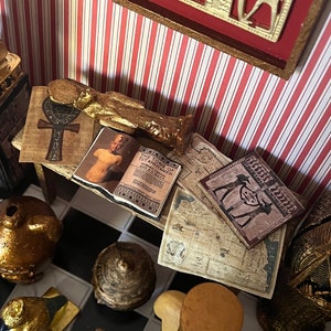 Dollhouse Miniature Ancient Egypt Archeologist Table OOAK - Etsy