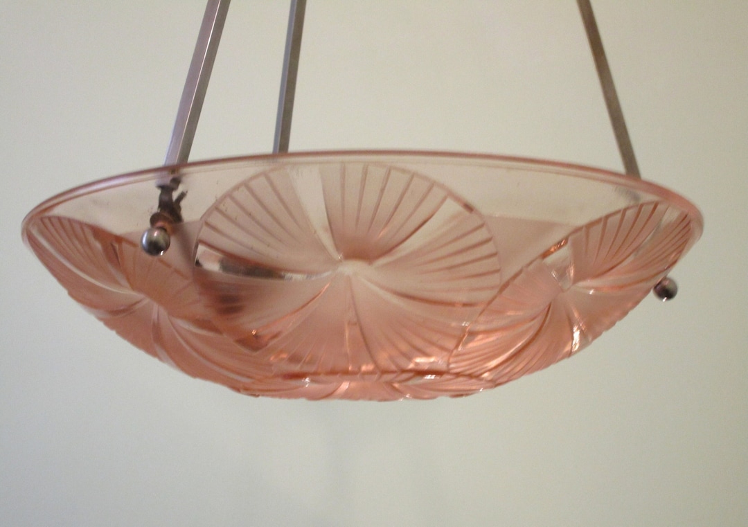 Signed DEGUE Original 1920s-30s French Art Deco Light - Etsy