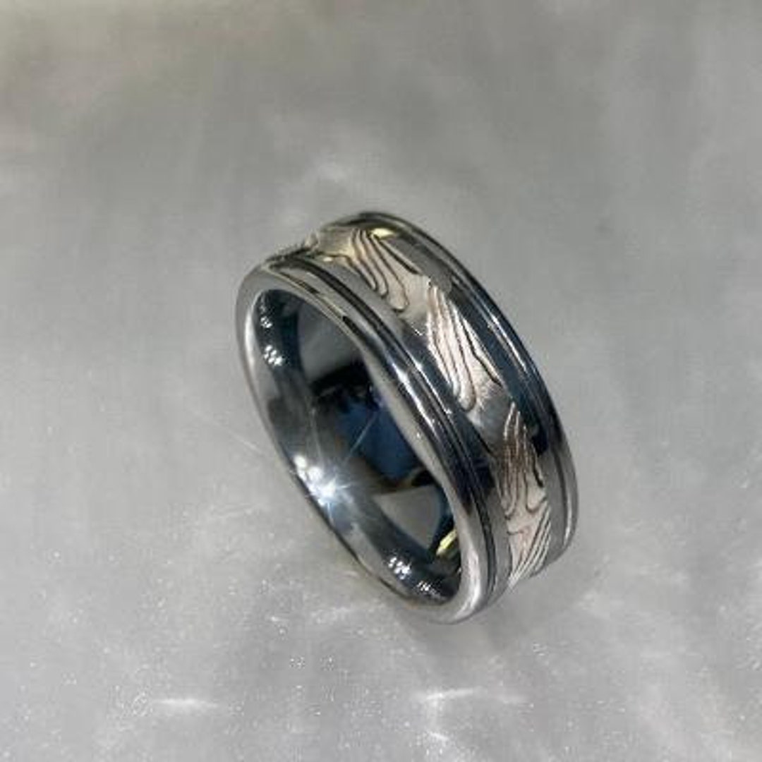 TUNGSTEN SHAKUDO RING - Etsy