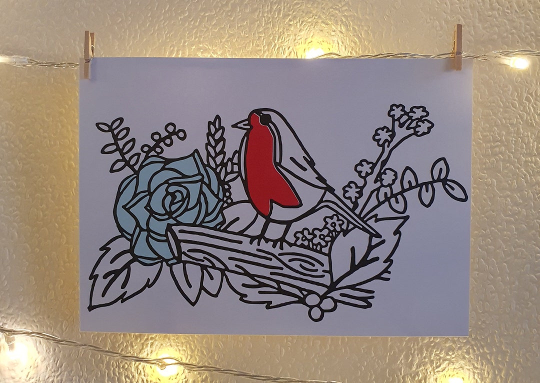 Robin A5 Print - Etsy