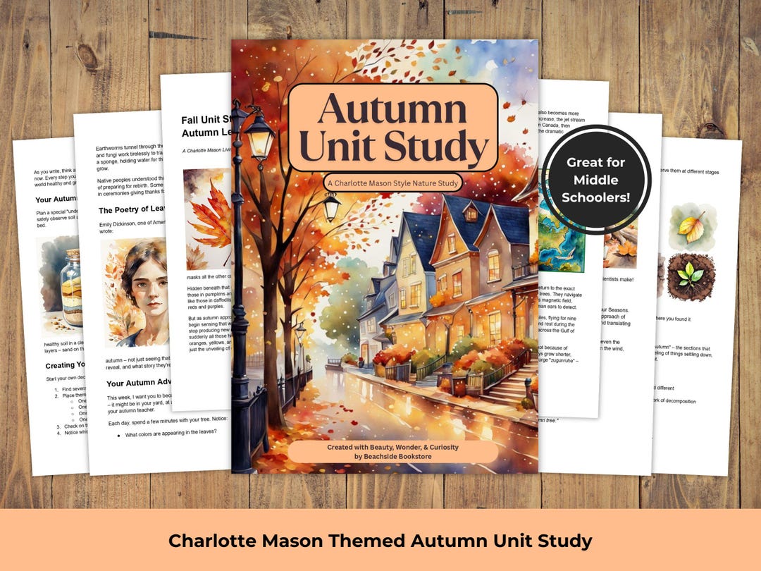 Autumn Fall Unit Study Homeschool Science Nature Lesson Plan - Great ...