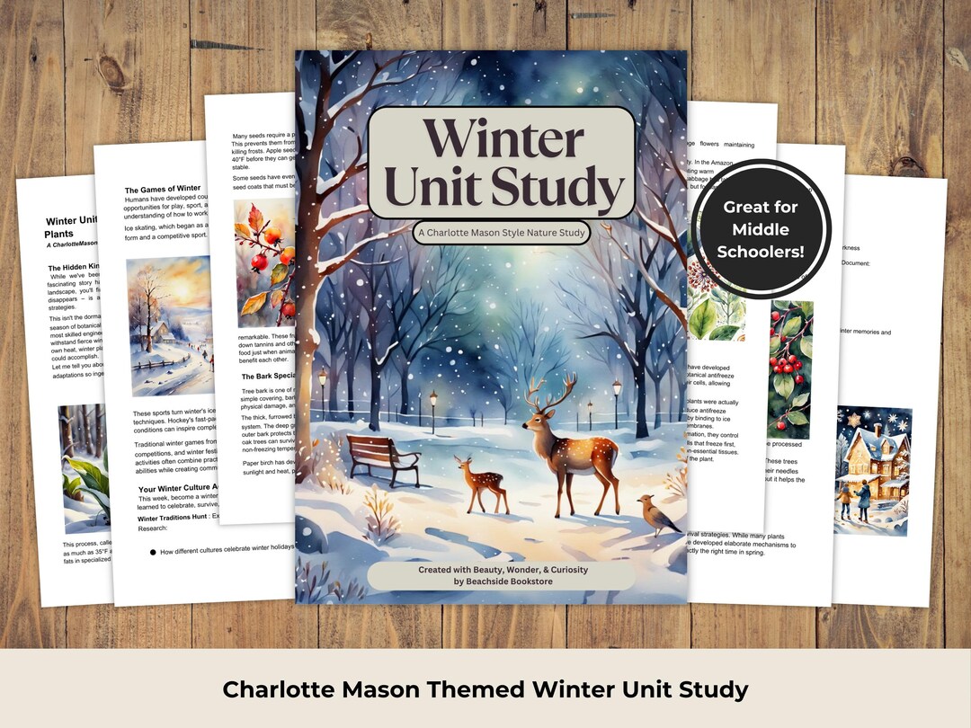 Winter Unit Study Christmas Homeschool Science Nature Lesson - Great ...