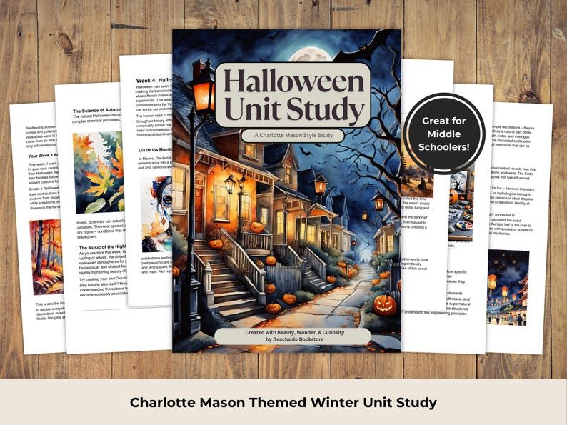 Halloween Unit Study Fall Autumn Homeschool Science History Lesson ...