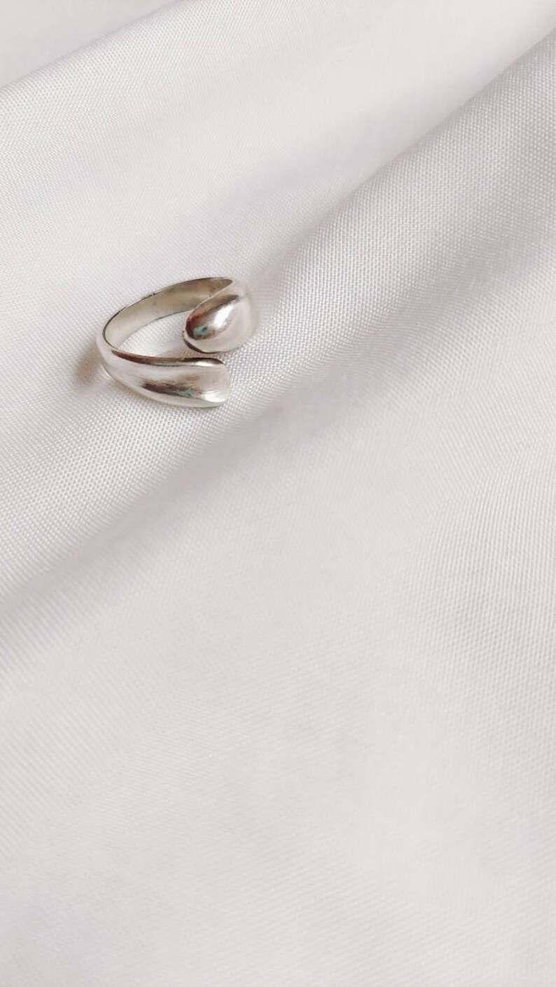 Adjustable Sterling Silver Pinky Ring Open Silver Ring - Etsy UK