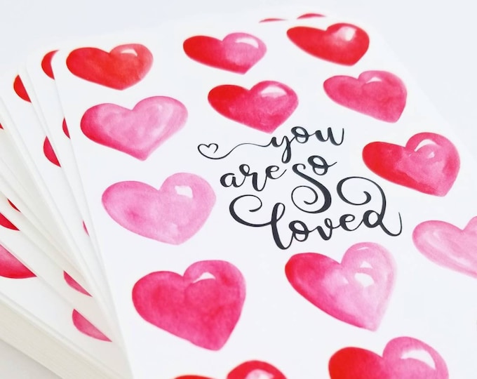 You Are so Loved - Note & Scripture Cards - SET OF SIX - Etsy
