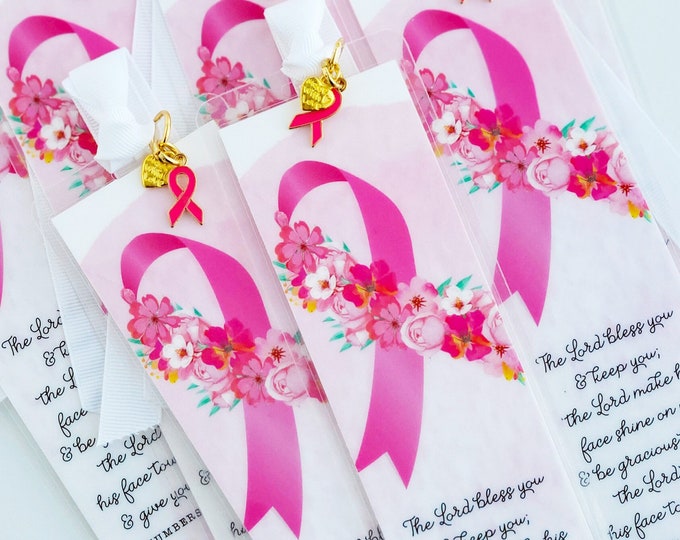 Breast Cancer - Pink Ribbon - Large Laminated Bookmark - Etsy