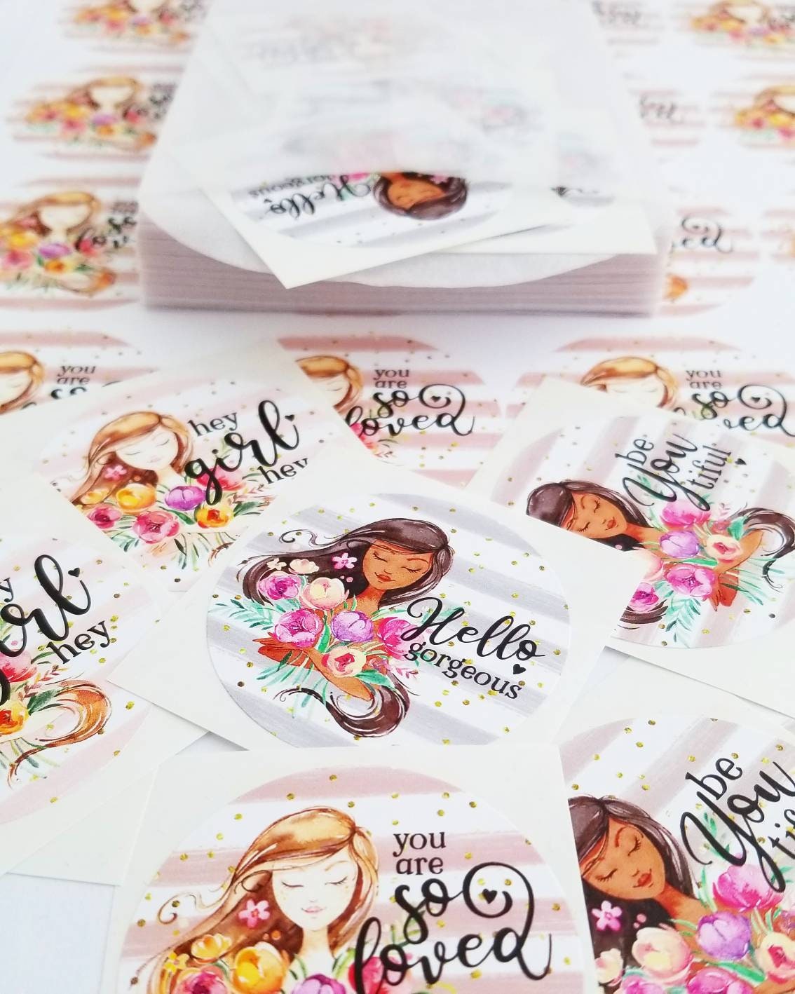 Simple Spring 2 Inch Circle Stickers SET OF 20 | Etsy