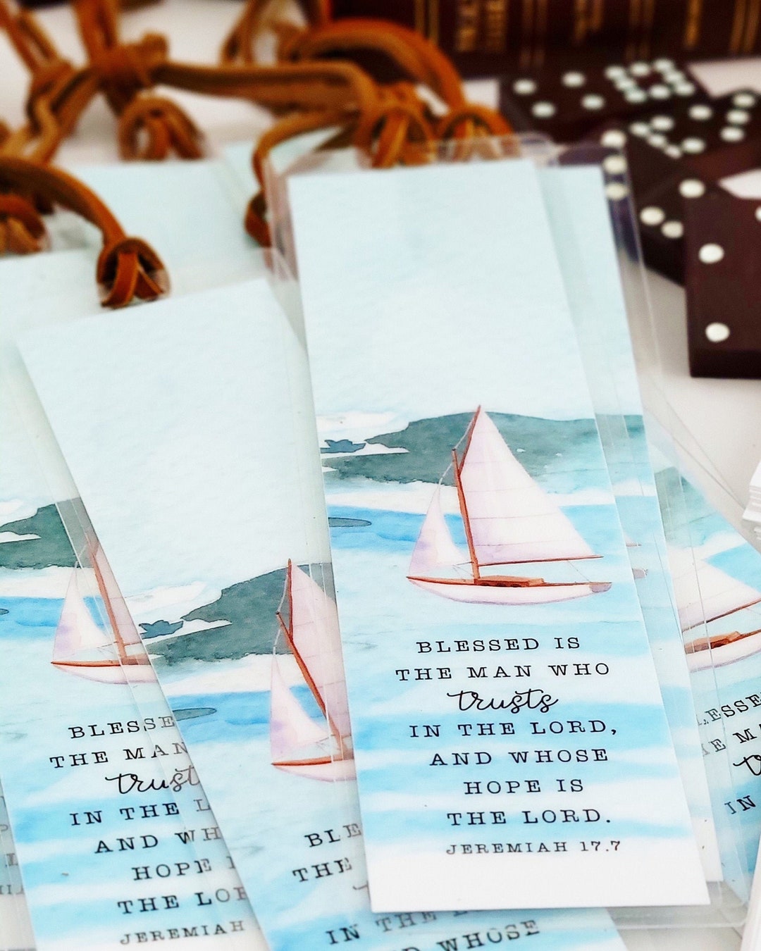 Blessed is the Man - Large Laminated Bookmark - Etsy