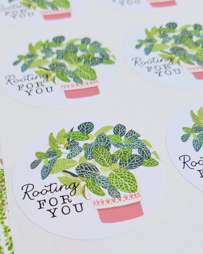 Simply Plants 2 Inch Circle Stickers SET OF 20 - Etsy
