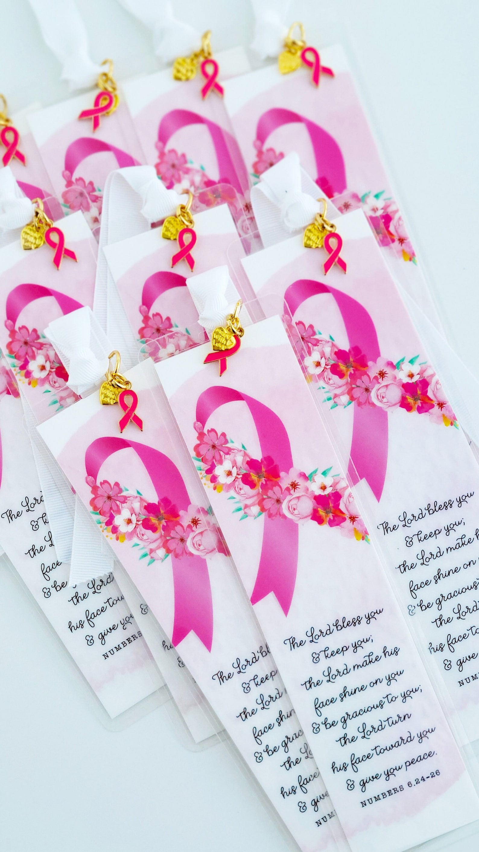 Breast Cancer Pink Ribbon Large Laminated Bookmark | Etsy