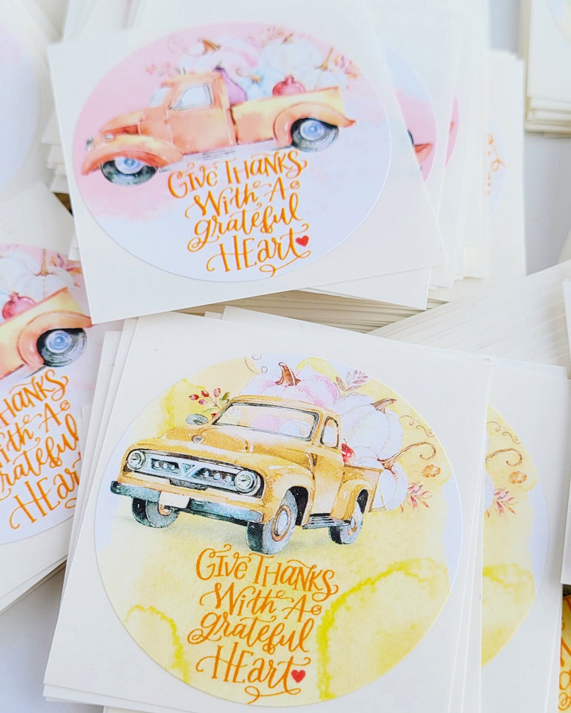 Pastel Harvest 2 Inch Circle Stickers SET OF 20 - Etsy