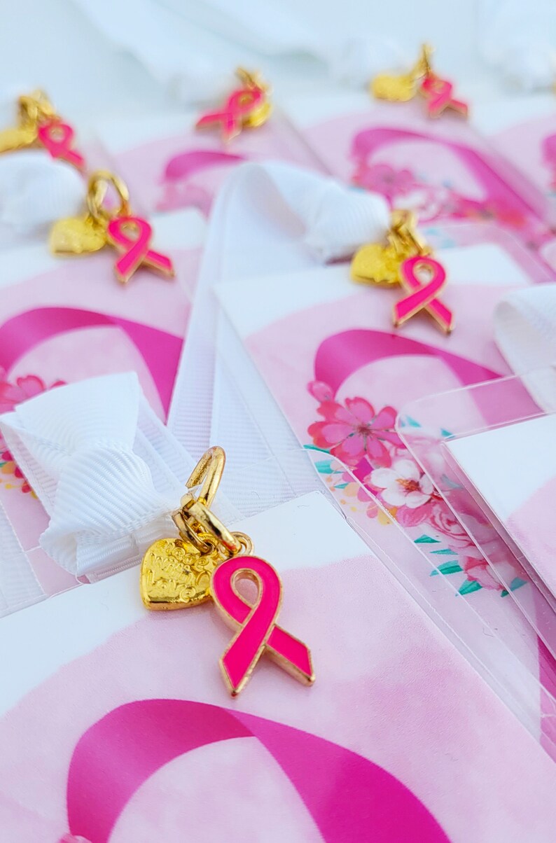 Breast Cancer Pink Ribbon Large Laminated Bookmark - Etsy