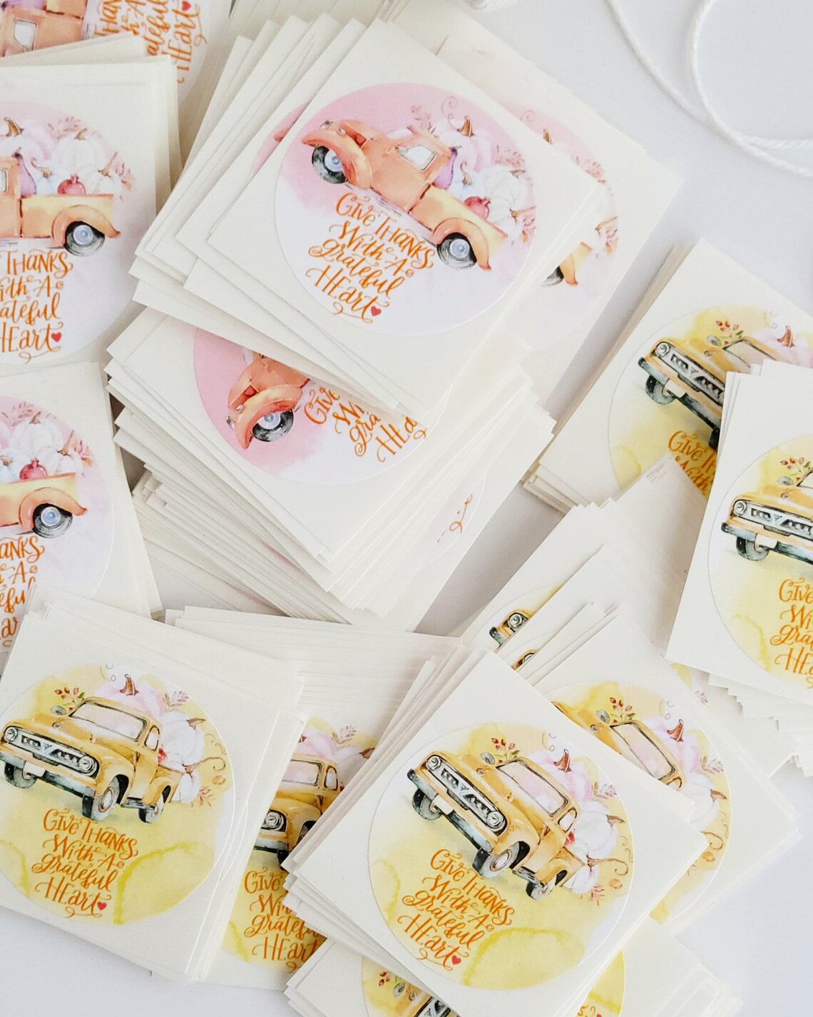 Pastel Harvest 2 Inch Circle Stickers SET OF 20 - Etsy