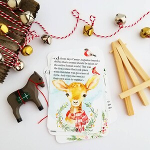 Farmhouse Animals Nativity - the Christmas Story Luke 2 - Note ...