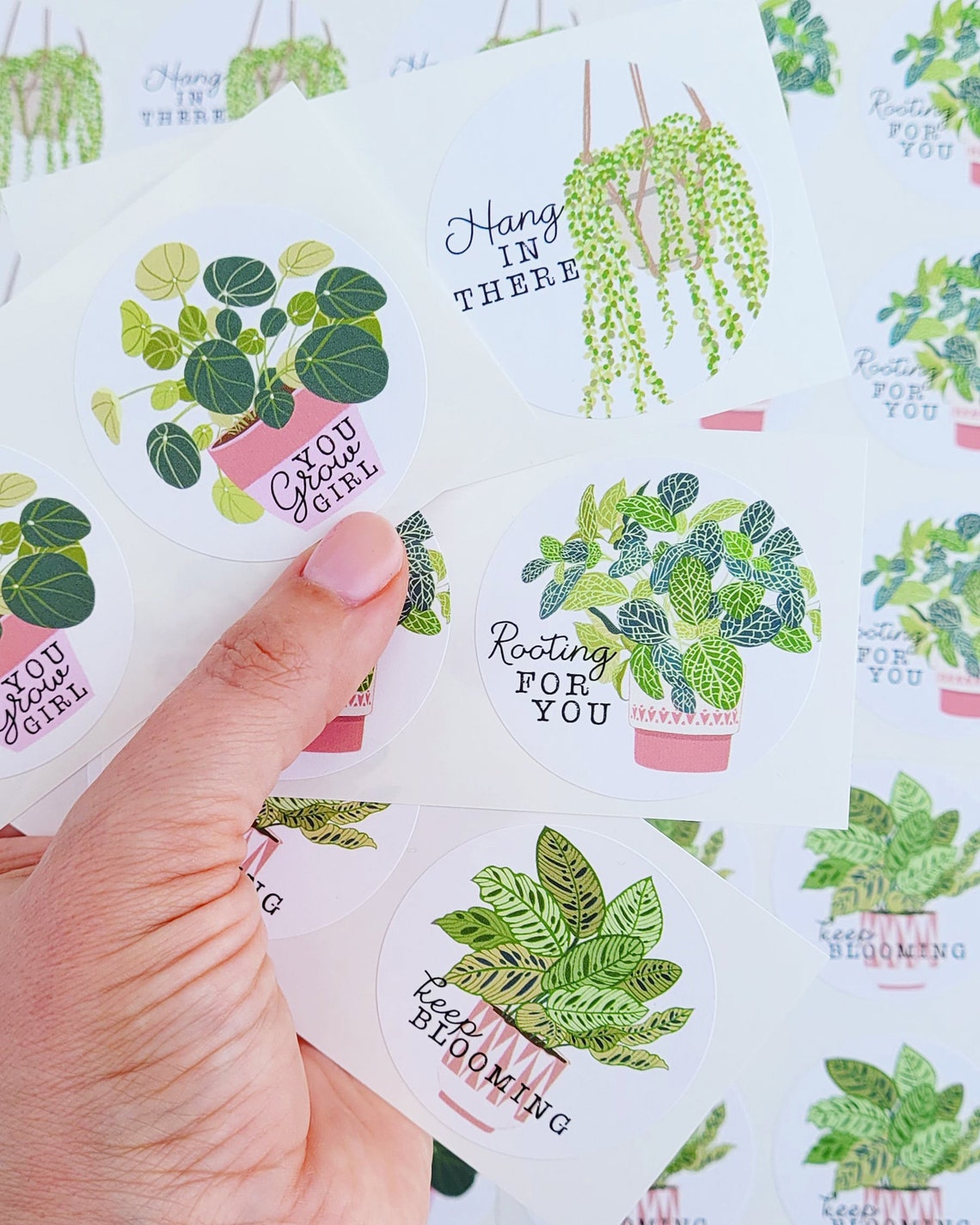 Simply Plants 2 Inch Circle Stickers SET OF 20 - Etsy