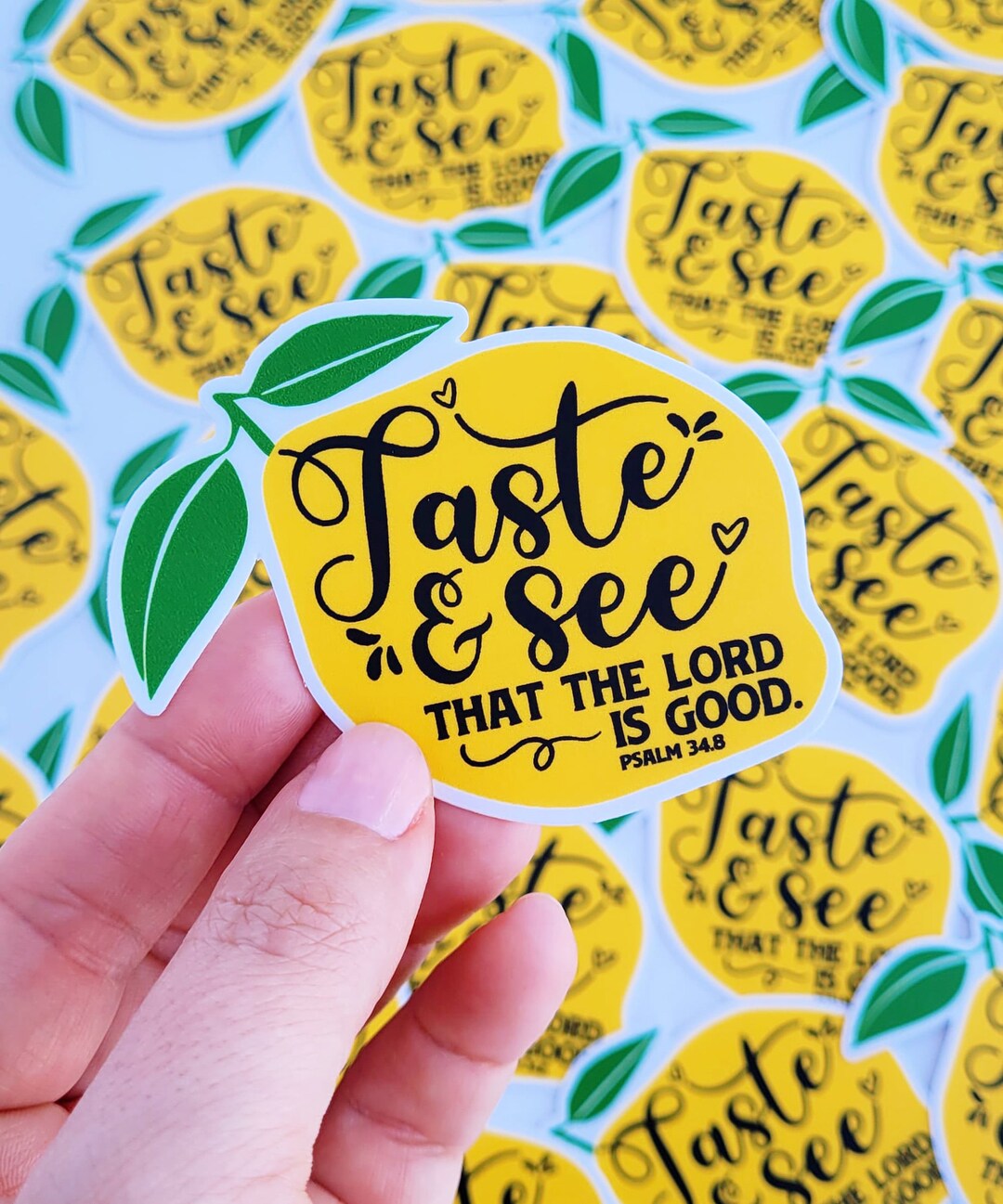 Lovely Lemon - Vinyl Decal Sticker - Etsy