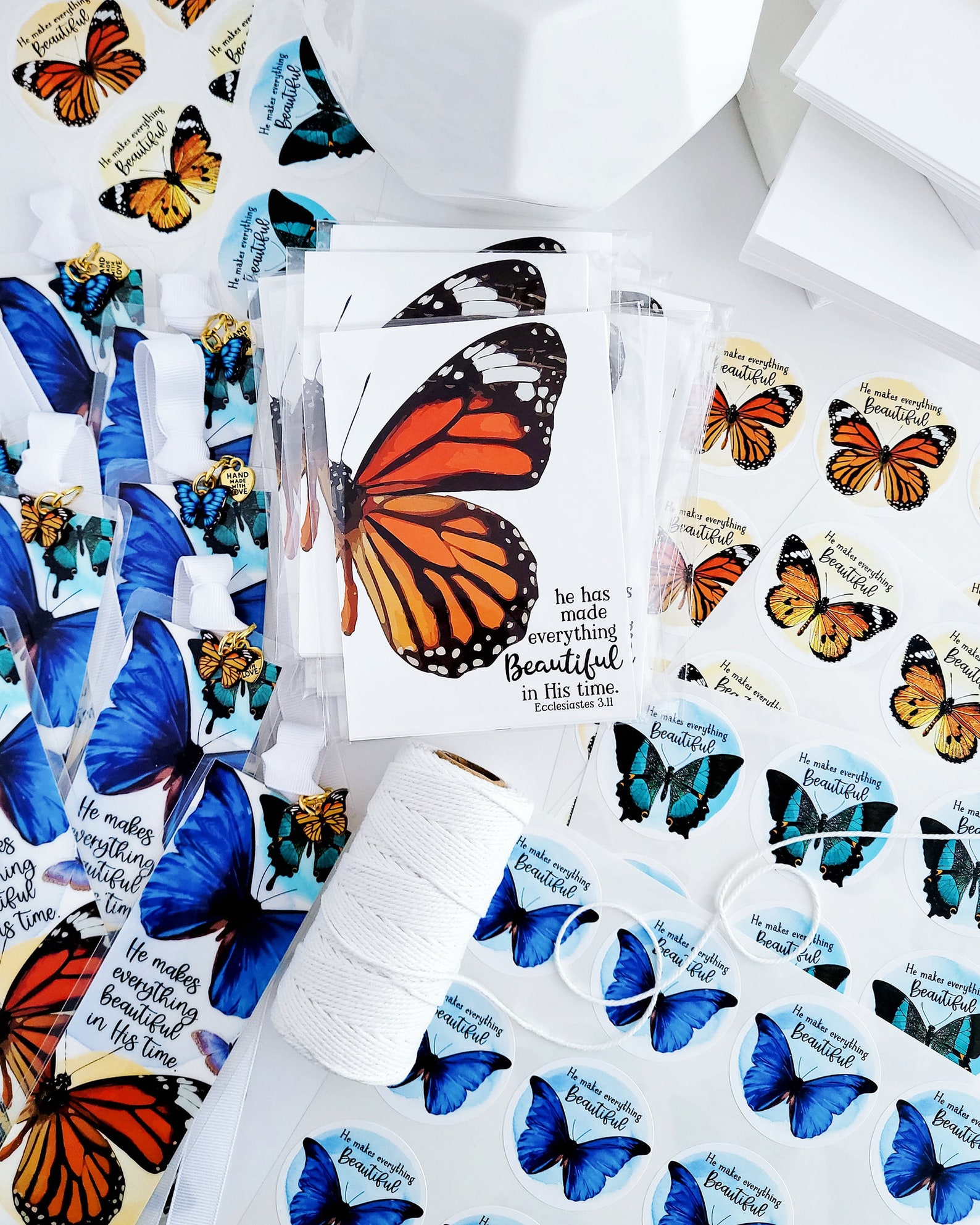 Blue Butterfly - Vinyl Decal Sticker - Etsy