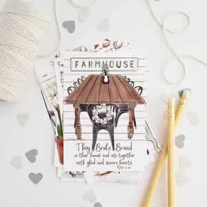 Cozy Fall Farmhouse Note & Scripture Cards SET OF TEN - Etsy