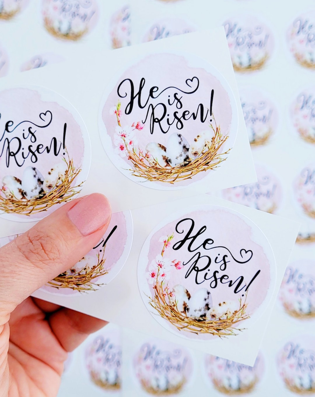 He is Risen 2 Inch Circle Stickers SET OF 20 - Etsy
