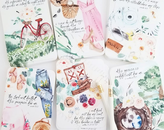 Simple Spring - Note & Scripture Cards - SET OF SIX - Etsy
