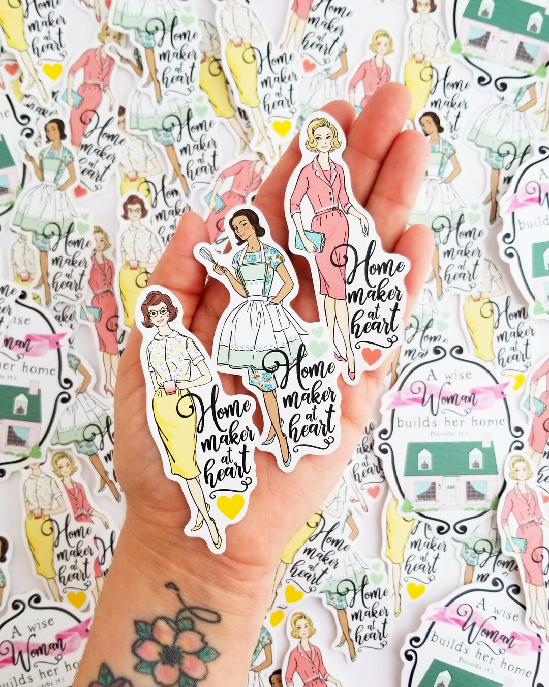 Homemaker at Heart - Vinyl Decal Sticker - Etsy