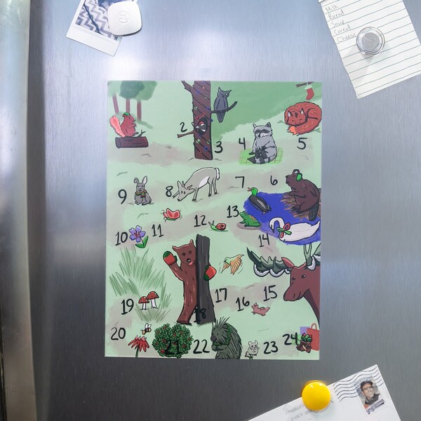 Magnetic Calendar Kids - Etsy