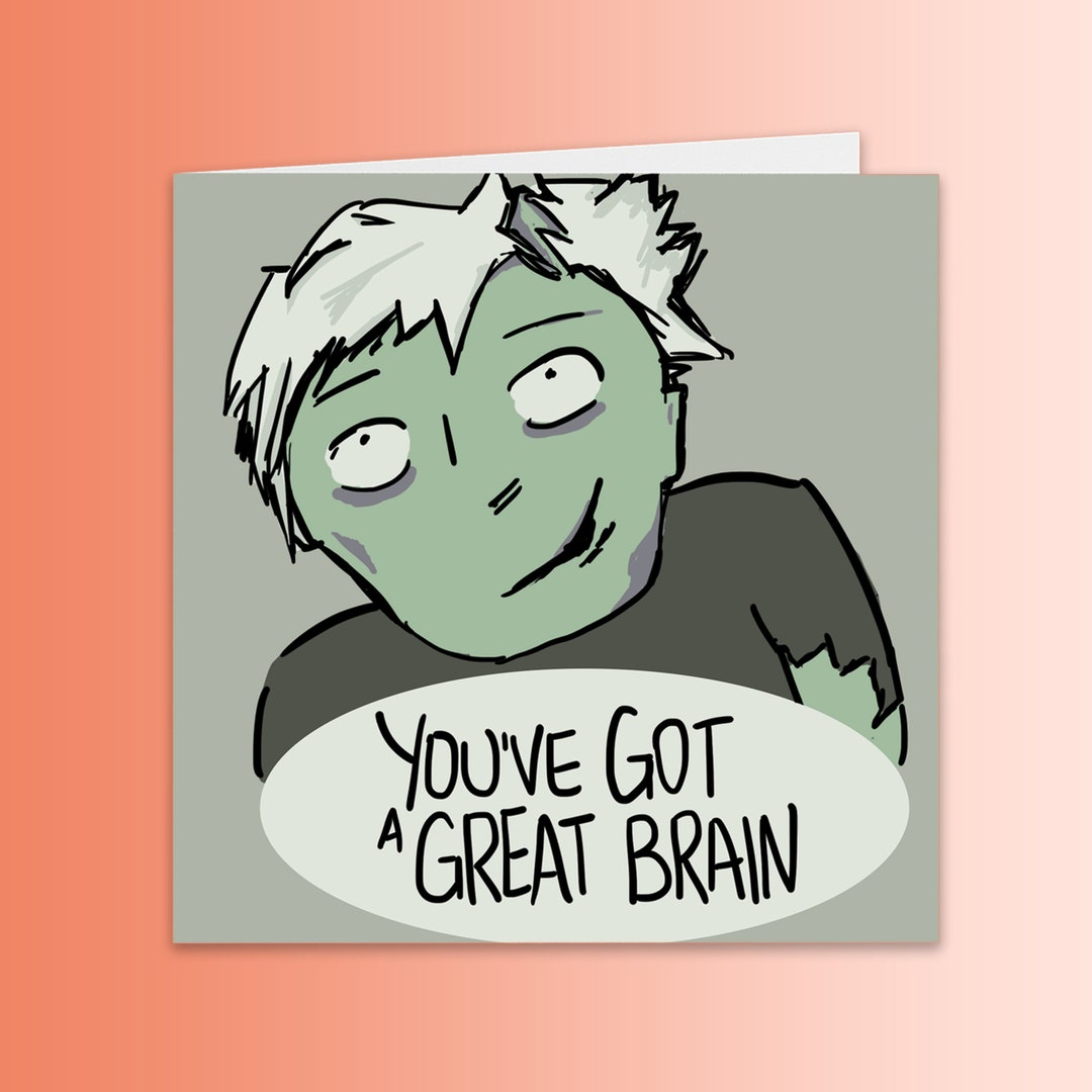 Zombie Birthday Card, Graduation Card, Nursing Med Law Student College ...