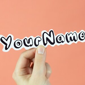 Customized Name Sticker, Personalized Water Bottle Sticker, Custom ...