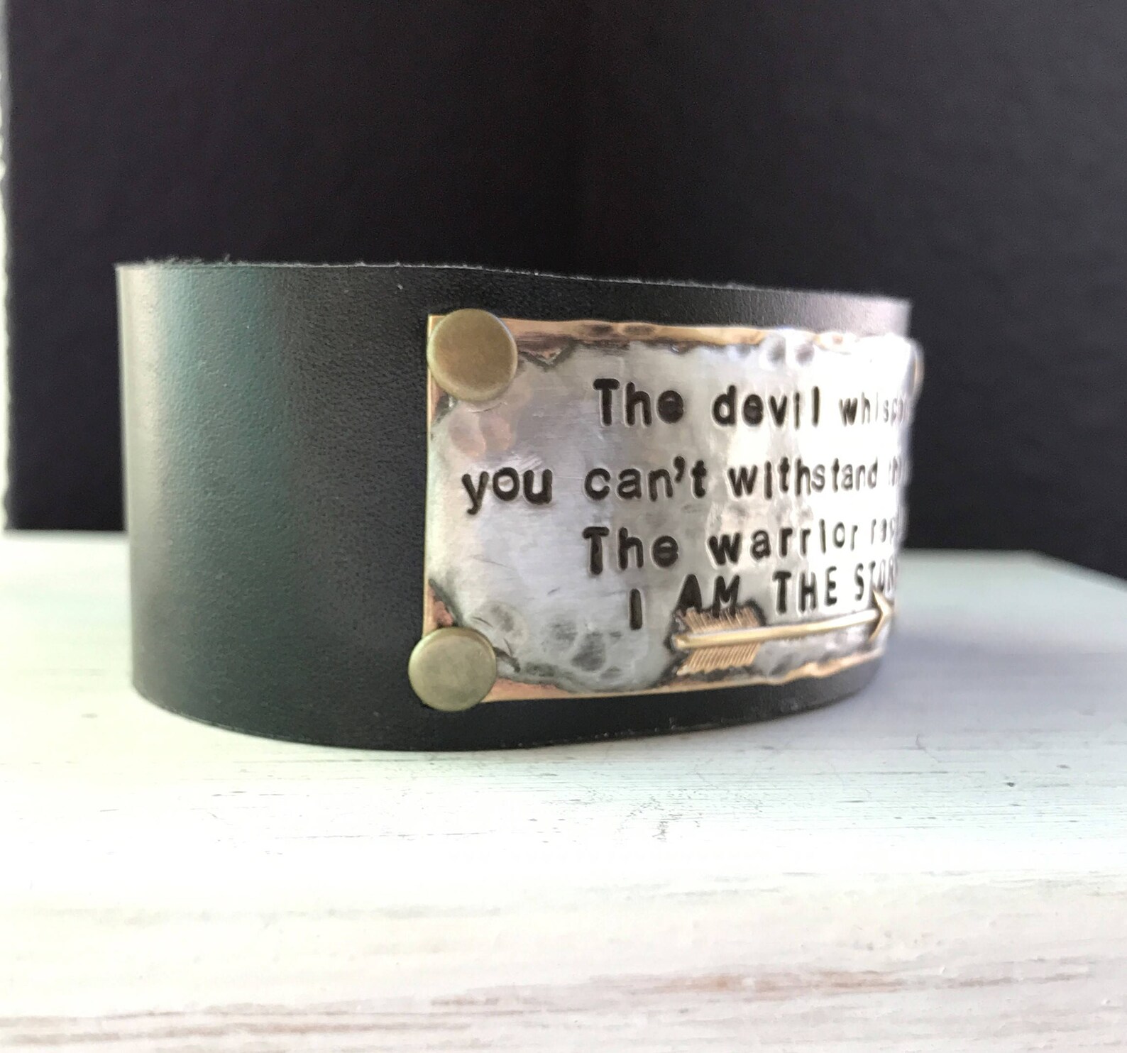 The Devil Whispers You Can't Withstand the Storm the - Etsy