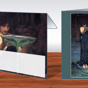 John William Waterhouse Printable Greeting Card and Matching Envelope 5 ...