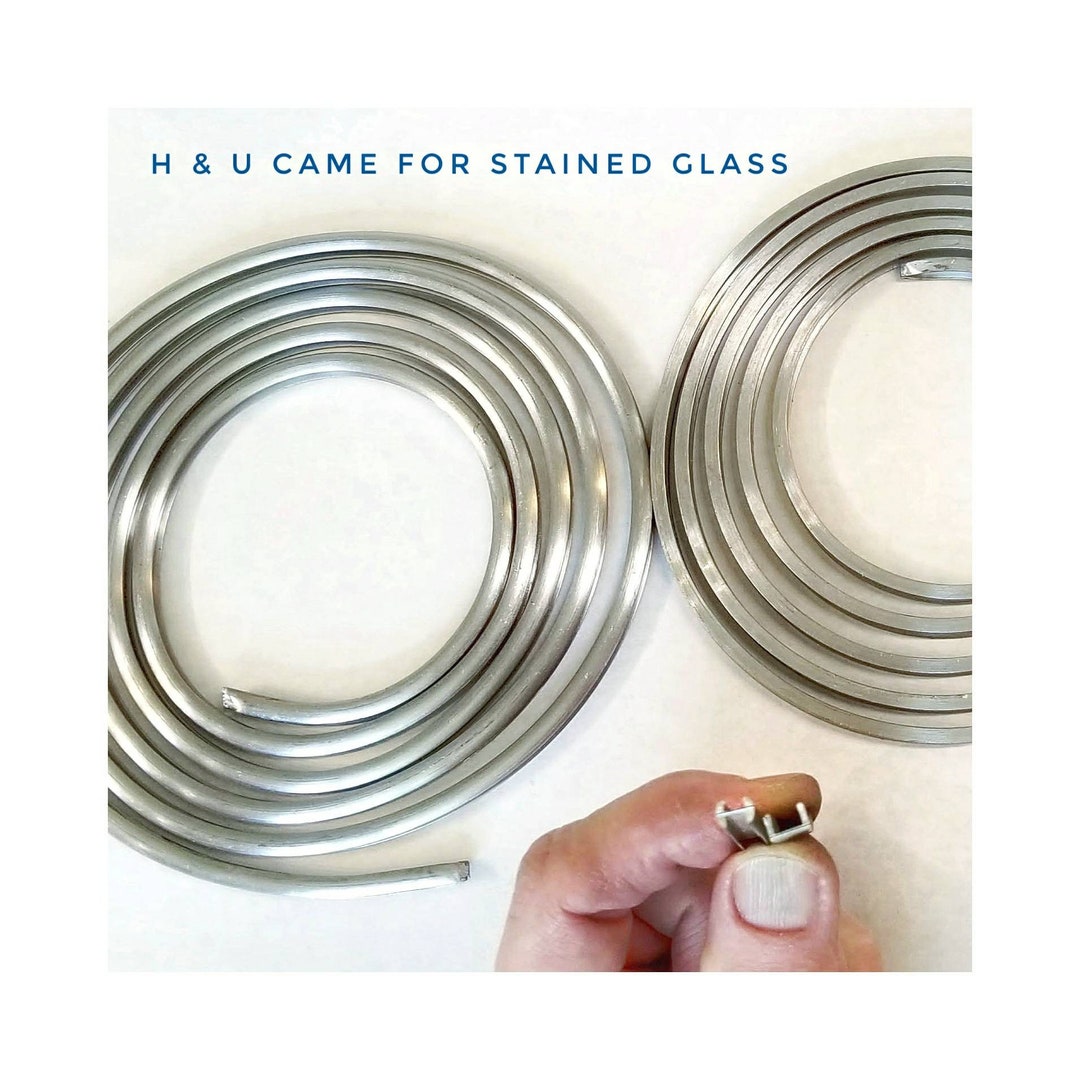 Stained Glass Came, Metal Edging 3/16"' H & 1/8" U Channel. For Small ...
